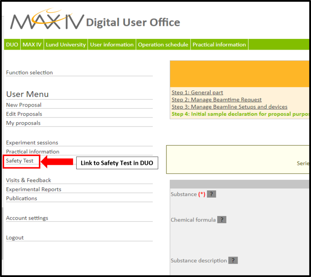 Safety requirements for users – MAX IV