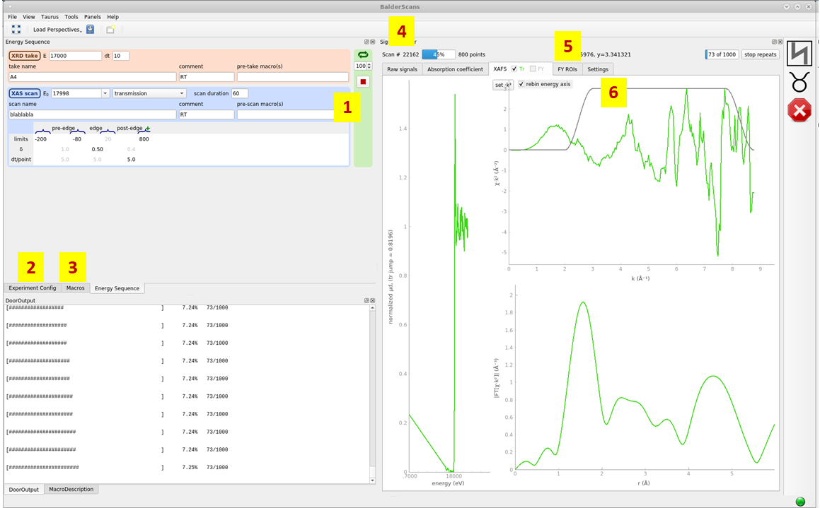 balder user interface