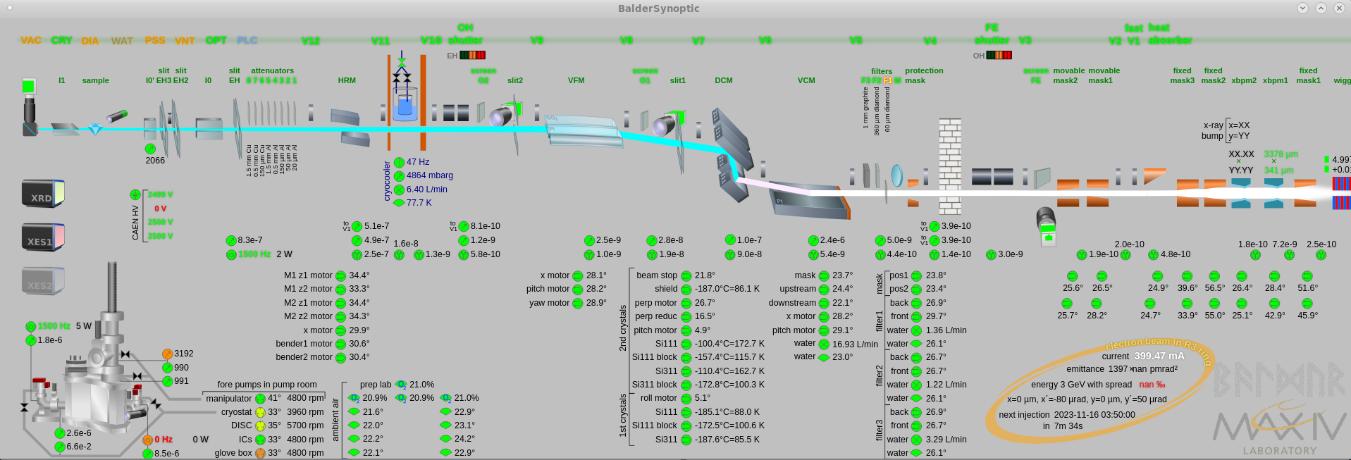 balder user interface